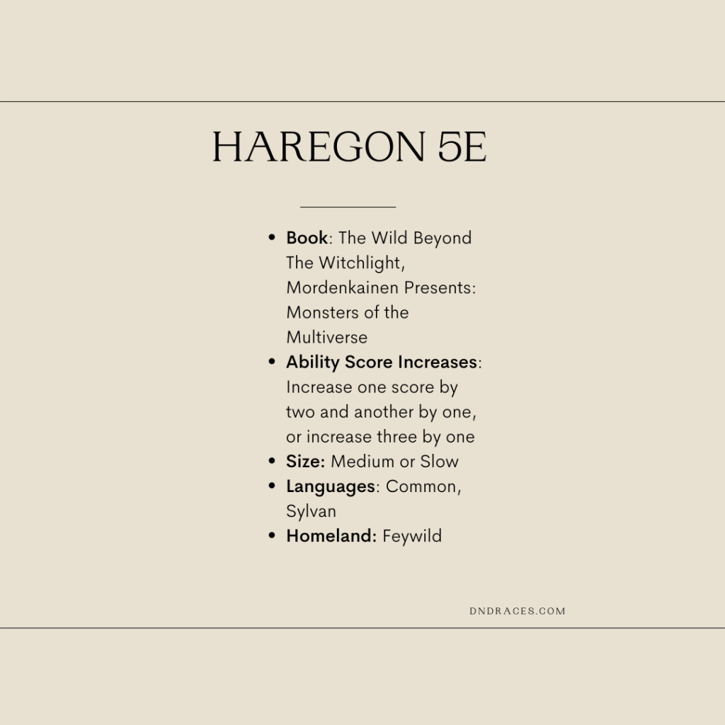 Harengon 5e Race - Bounding Beyond Boundaries